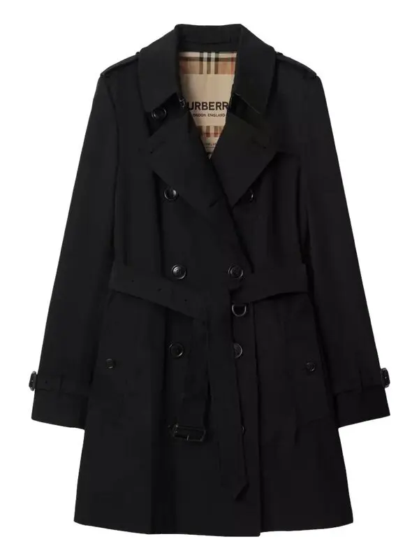 Burberry The Short Chelsea Heritage Trench Coat - Black
