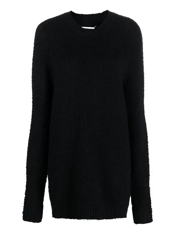MAISON MARGIELA Four-stitch Brushed Jumper - Black