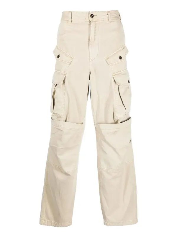 Diesel Cargo Straight-leg Trousers - Neutrals
