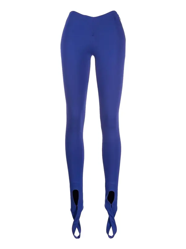 Attico Lea Stirrup Leggings - Blue