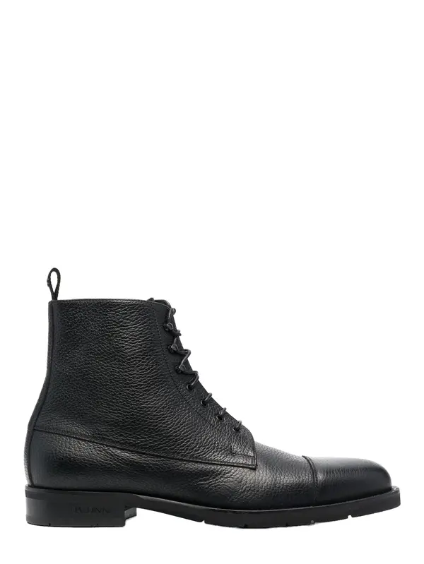 BALDININI Leather Ankle Boots - Black