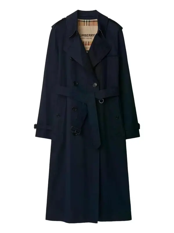 Burberry The Waterloo Heritage Trench Coat - Blue