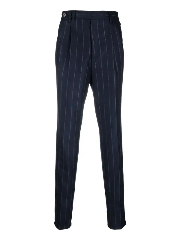 Brunello Cucinelli Pinstripe Straight-leg Trousers - Blue