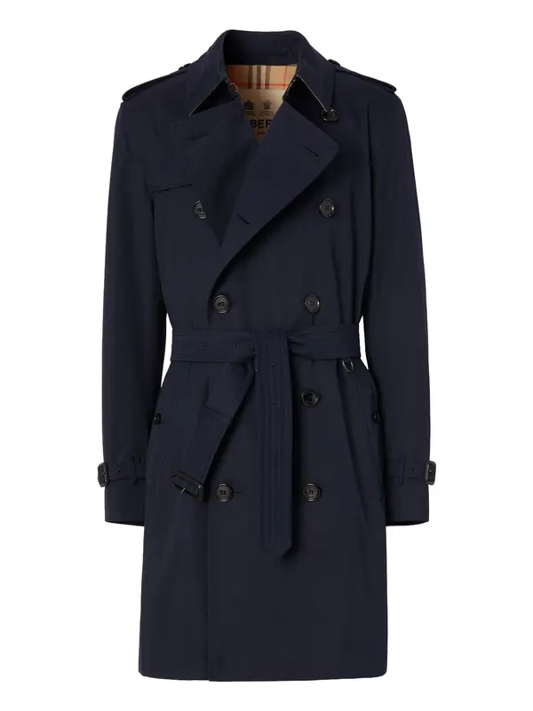 Burberry Kensington Heritage Trench Coat - Blue