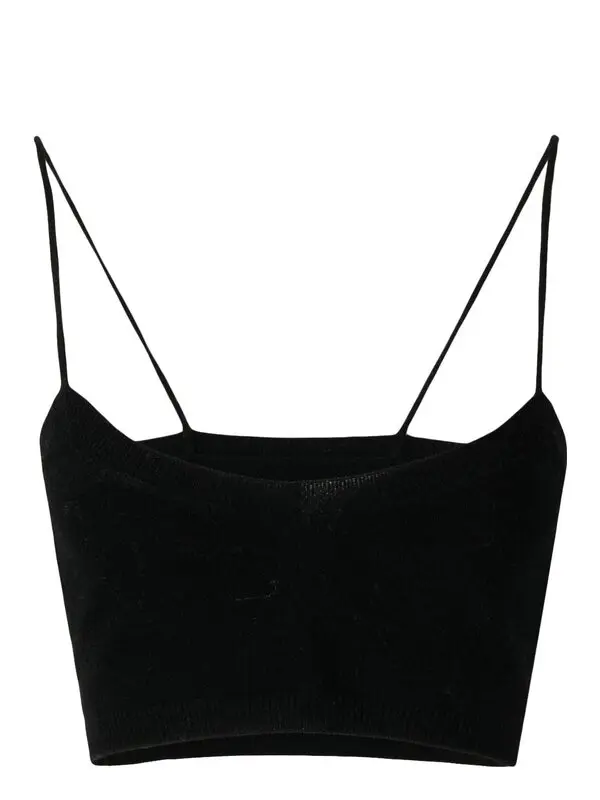 Cashmere In Love Evie Cashmere Bralette - Black