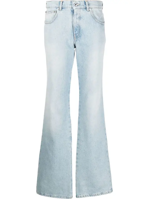 Off-White Baggy Flare Jeans - Blue