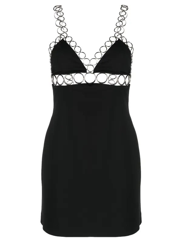 Coperni Chain-link Mini Dress - Black