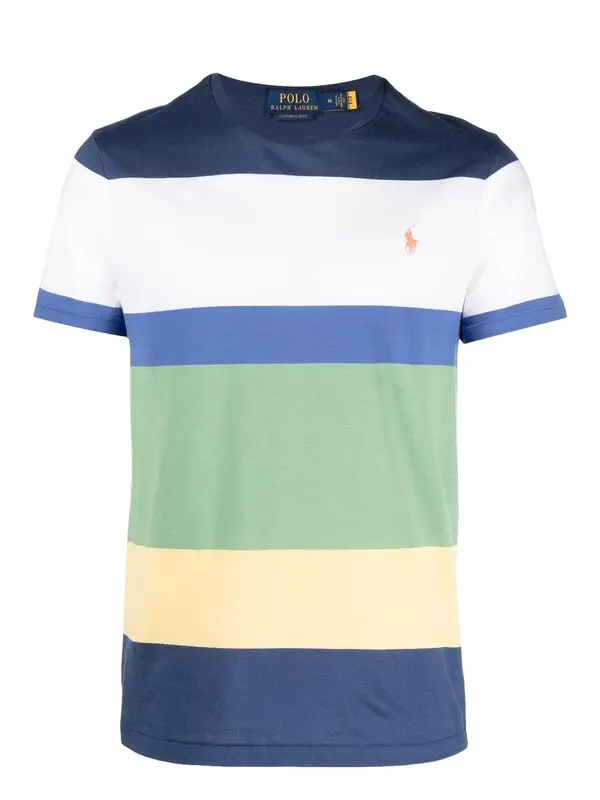 Polo Ralph Lauren Striped Cotton T-shirt - Blue