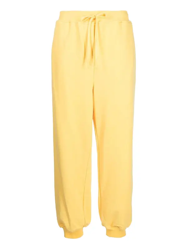 PUSHBUTTON Drawstring Cuffed Joggers - Yellow