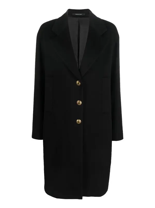 Tagliatore Single-breasted Button-fastening Coat - Black