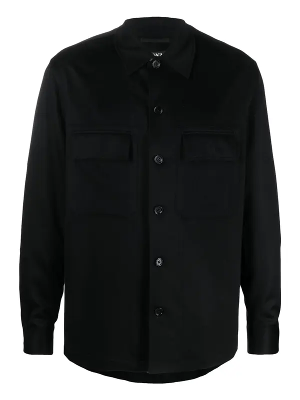 Zegna Alba Oasi Shirt Jacket - Black