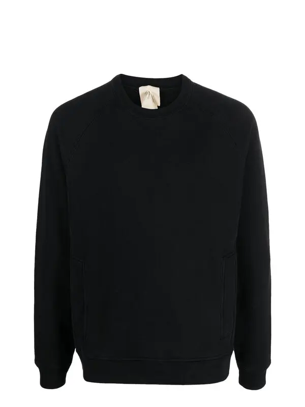 TEN C Crewneck Cotton Sweatshirt - Black