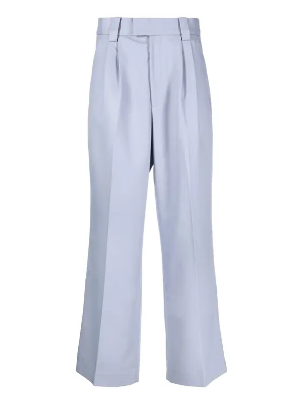 Viktor & Rolf Pleat-detail Wide-leg Trousers - Grey