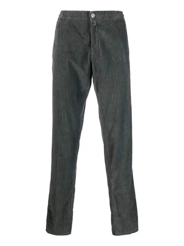 Kiton Straight-leg Corduroy Trousers - Grey