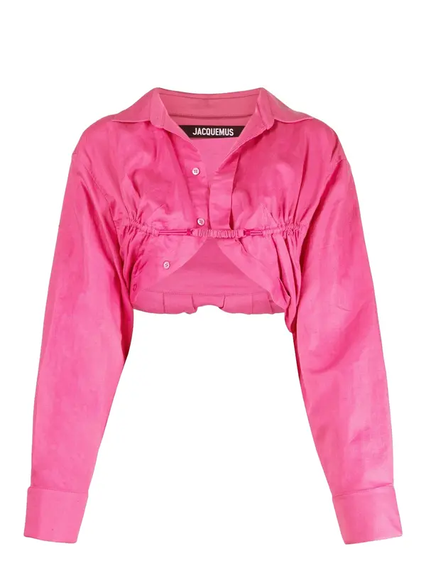 Jacquemus Le Papier Bolero Shirt - Pink
