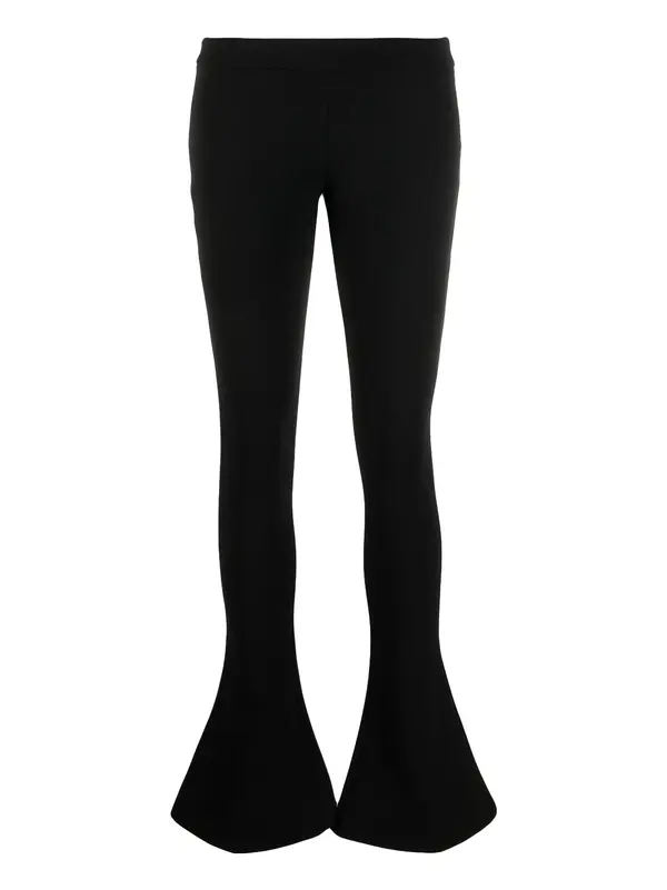 Balmain Low-waist Flared Trousers - Black