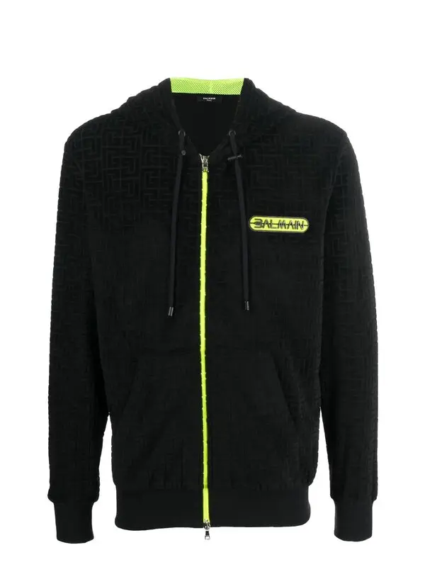 Balmain Logo-print Hoodie - Black