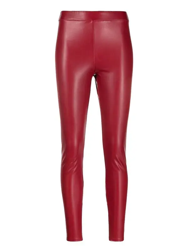 Michael Kors Leather-effect Leggings - Red