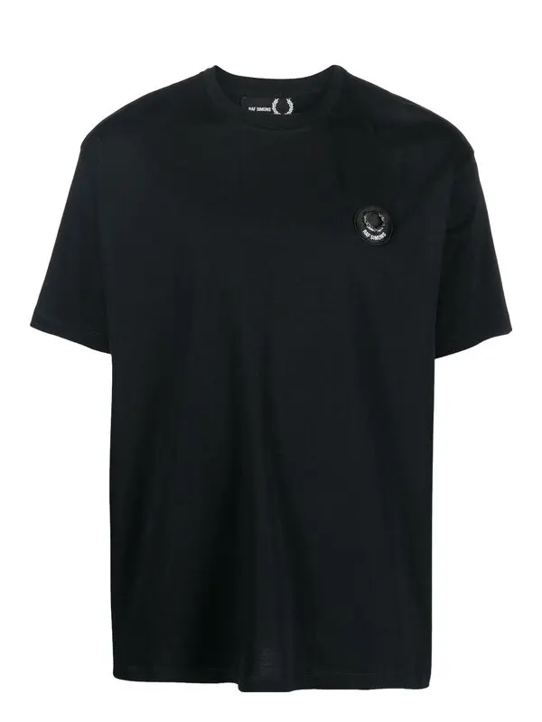 Raf Simons Logo-patch Short-sleeved T-shirt - Black