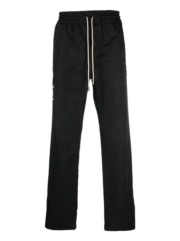 JUST DON Logo-embroidered Track Pants - Black