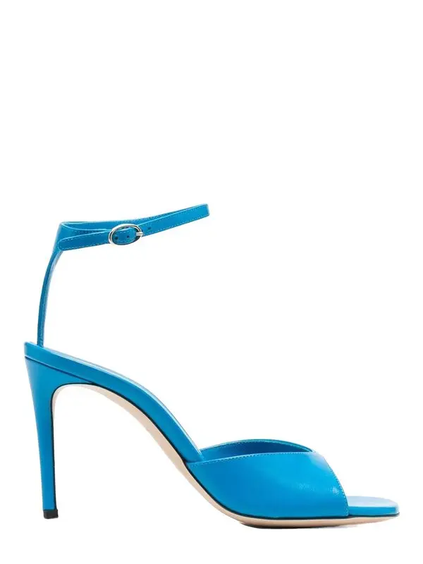 Victoria Beckham Destiny 90mm Leather Sandals - Blue