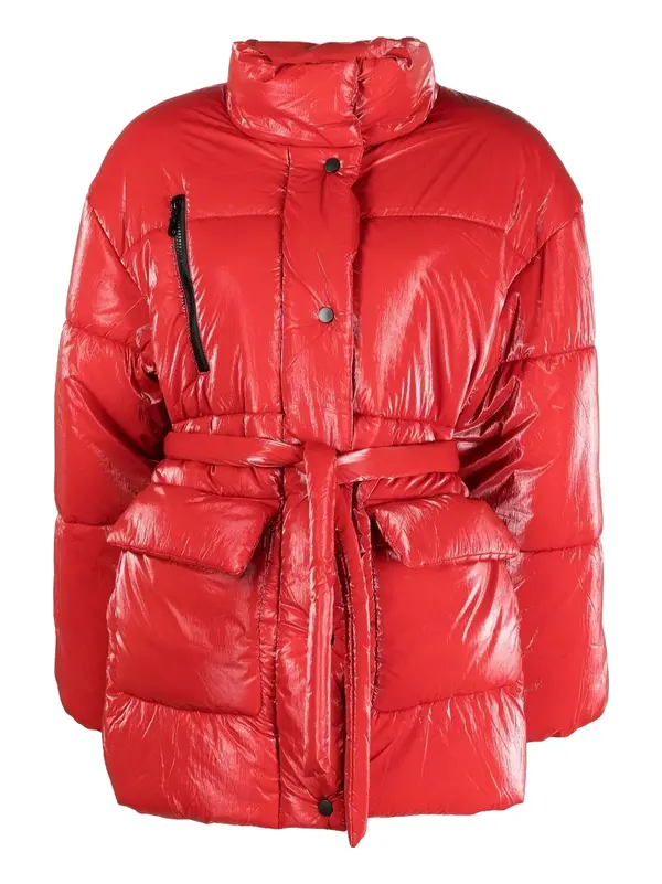 Baum Und Pferdgarten Padded Funnel Neck Jacket - Red