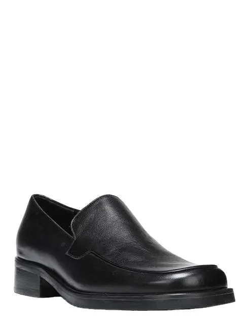 Franco Sarto Bocca Leather Loafer - Black Leather
