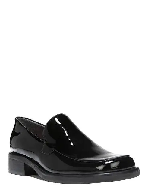Franco Sarto Bocca Leather Loafer - Black Metallic Patent