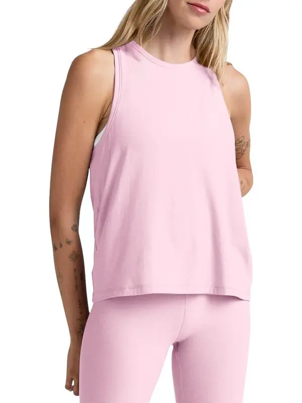 Beyond Yoga Featherweight Rebalance Tank - Frosty Pink Heather