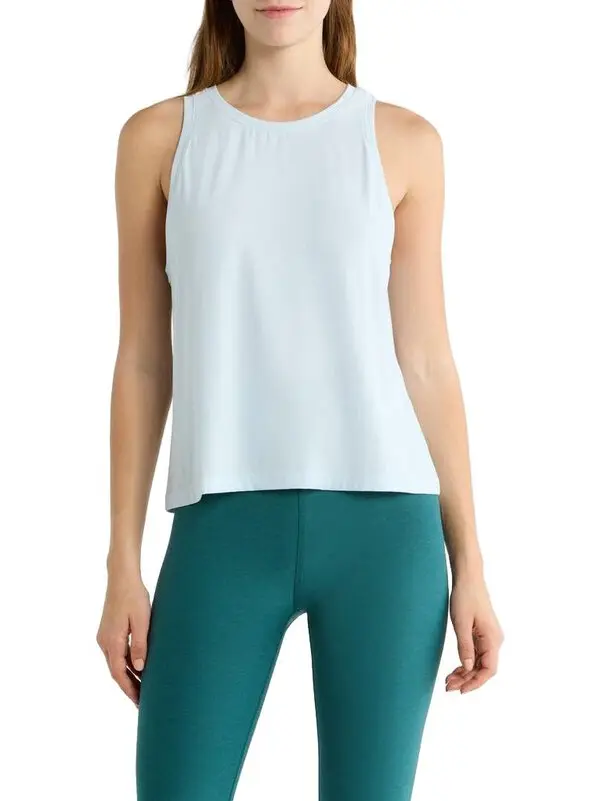 Beyond Yoga Featherweight Rebalance Tank - Morning Sky Blue Hea