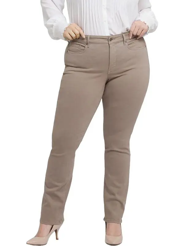 NYDJ Marilyn Straight Leg Jeans - Saddlewood