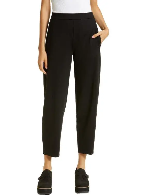 Eileen Fisher Ankle Length Lantern Pants - Black