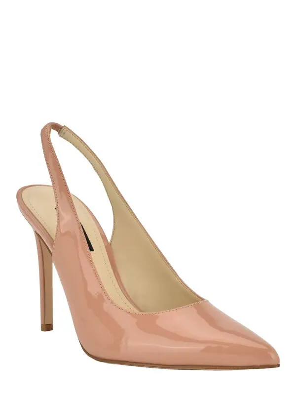 Nine West Feather Slingback Pump - Light Natural