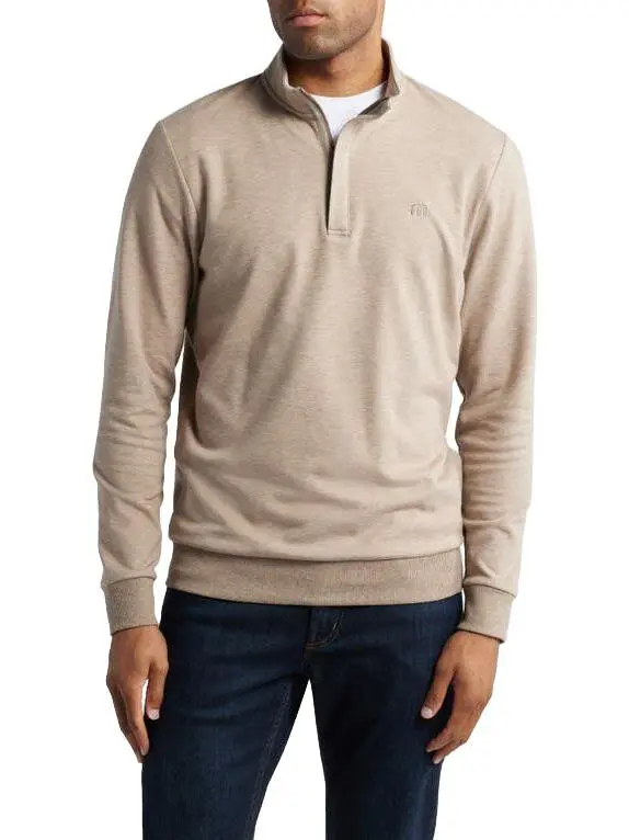 Travis Mathew Cloud 2.0 Quarter Zip Pullover - Portabella