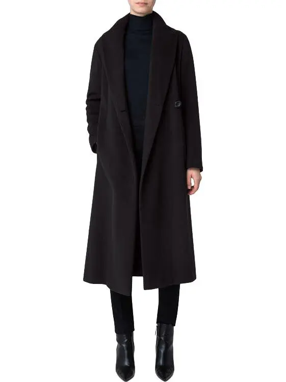Akris Wool-blend Coat - Slate