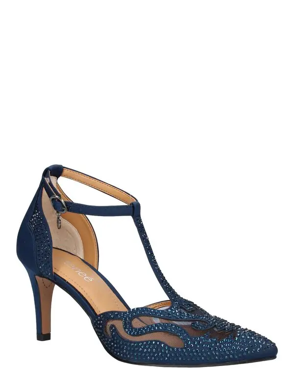 J. Reneé Lisha Pointed Toe Pumps - Navy