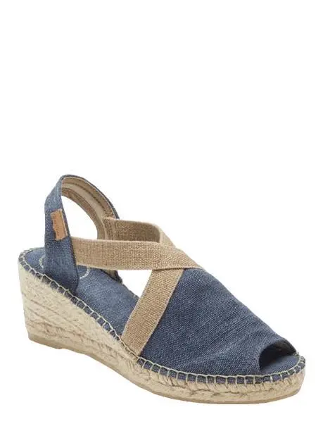TONI PONS Breda Espadrille Sandal - Navy Canvas