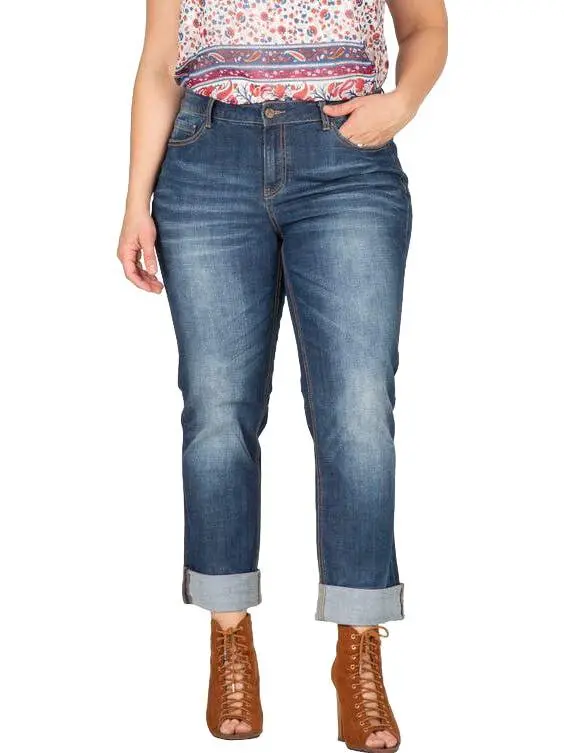 STANDARDS & PRACTICES X-boyfriend Cotton Jeans - 1824 Rebarb