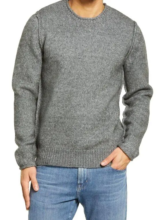 SCHOTT Rolled Collar Pullover Sweater - Charcoal