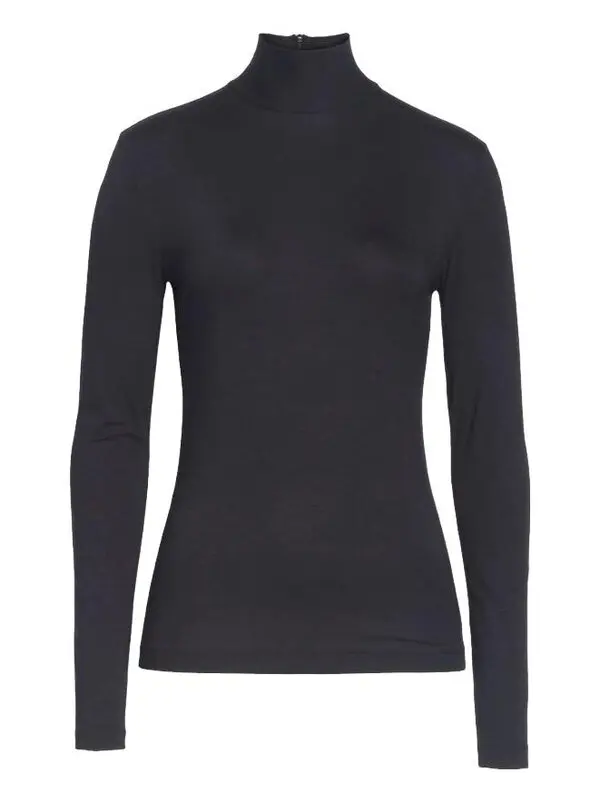 Akris Stretch Modal Turtleneck - Black
