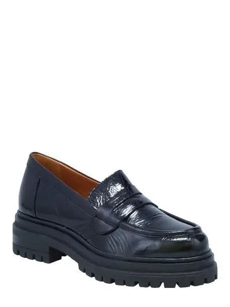 Miz Mooz Legend Platform Loafer - Black Patent