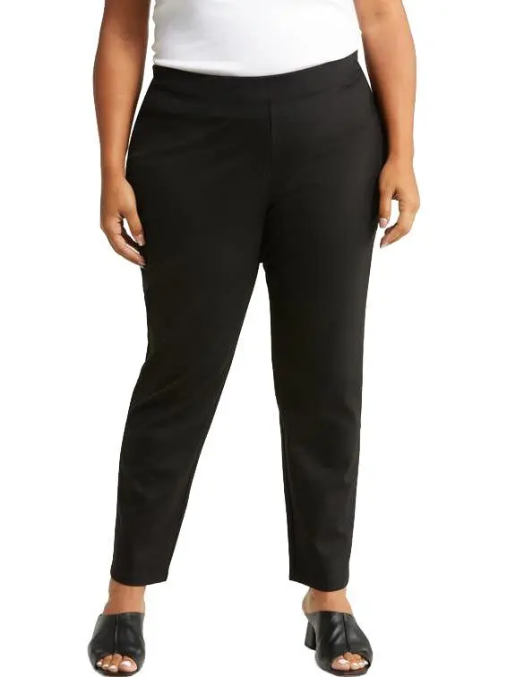 Eileen Fisher Slim Ankle-length Pants - Black