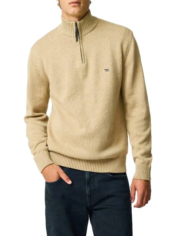 Rodd & Gunn Merrick Bay Quarter Zip Sweater - Barley
