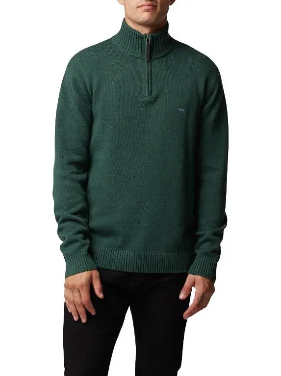 Rodd & Gunn Merrick Bay Quarter Zip Sweater - Forest