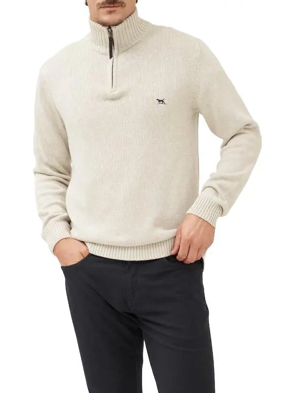 Rodd & Gunn Merrick Bay Quarter Zip Sweater - Natural