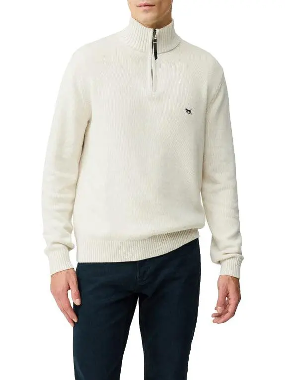 Rodd & Gunn Merrick Bay Quarter Zip Sweater - Oat