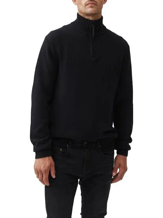 Rodd & Gunn Merrick Bay Quarter Zip Sweater - Onyx