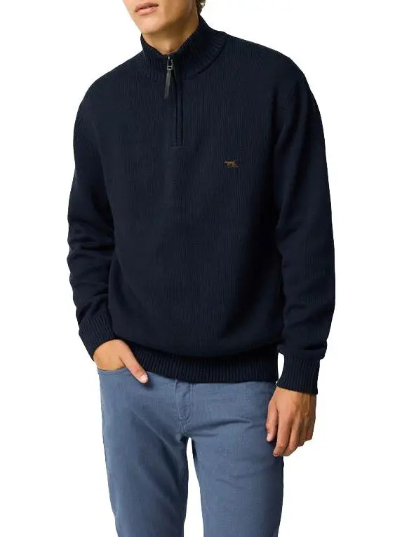 Rodd & Gunn Merrick Bay Quarter Zip Sweater - Sapphire