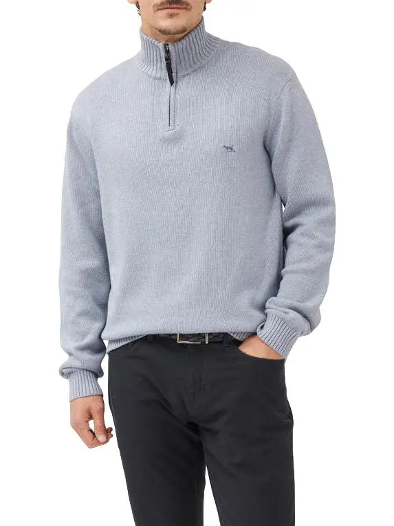 Rodd & Gunn Merrick Bay Quarter Zip Sweater - Sky