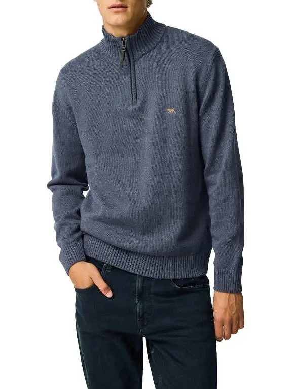 Rodd & Gunn Merrick Bay Quarter Zip Sweater - Stonewash